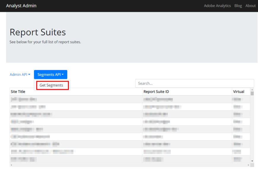 How to Export All Adobe Analytics Segments with Definitions - Analyst Admin