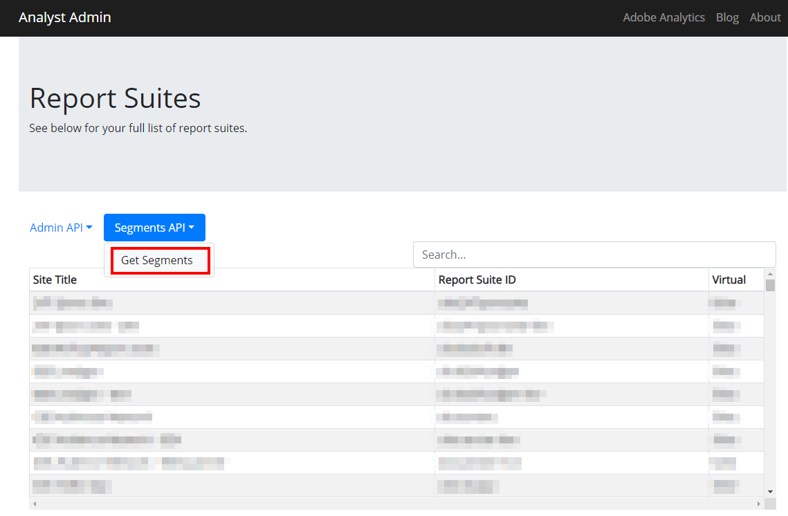 How to Export All Adobe Analytics Segments with Definitions - Analyst Admin
