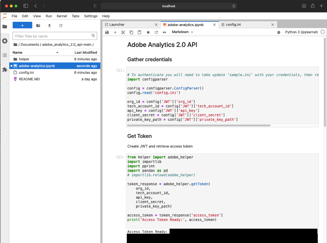 Getting Started with the Adobe Analytics 2.0 API with Python - Analyst Admin